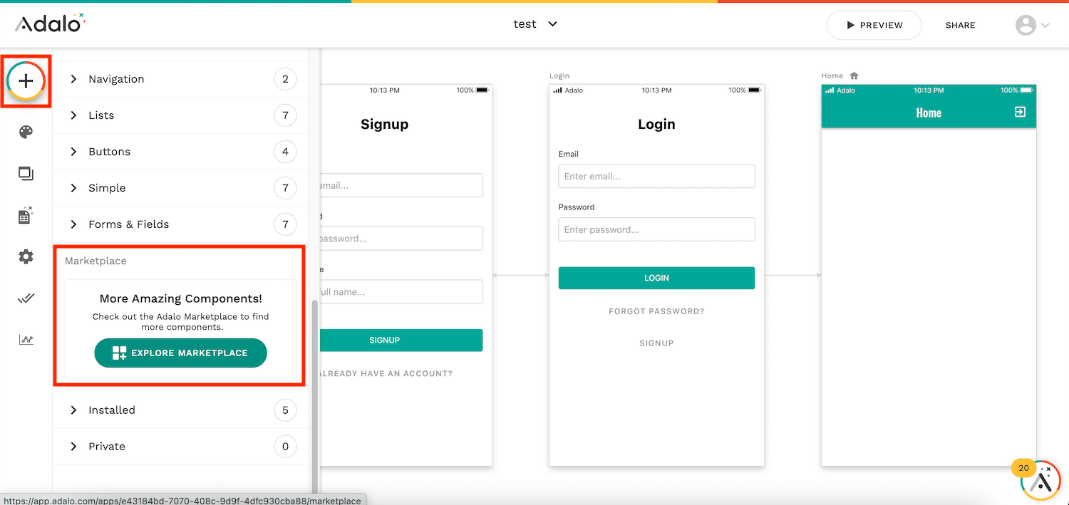 【NoCode】Adaloの使い方 ：Marketplace（YouTubeコンポーネント） | 3PySci