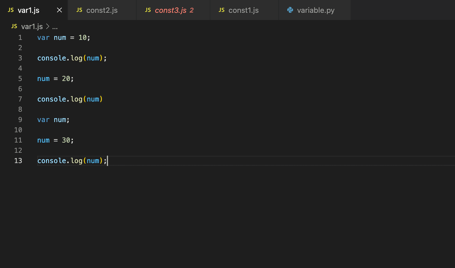 【javascript基礎】変数の宣言とvar、let、const 3pysci