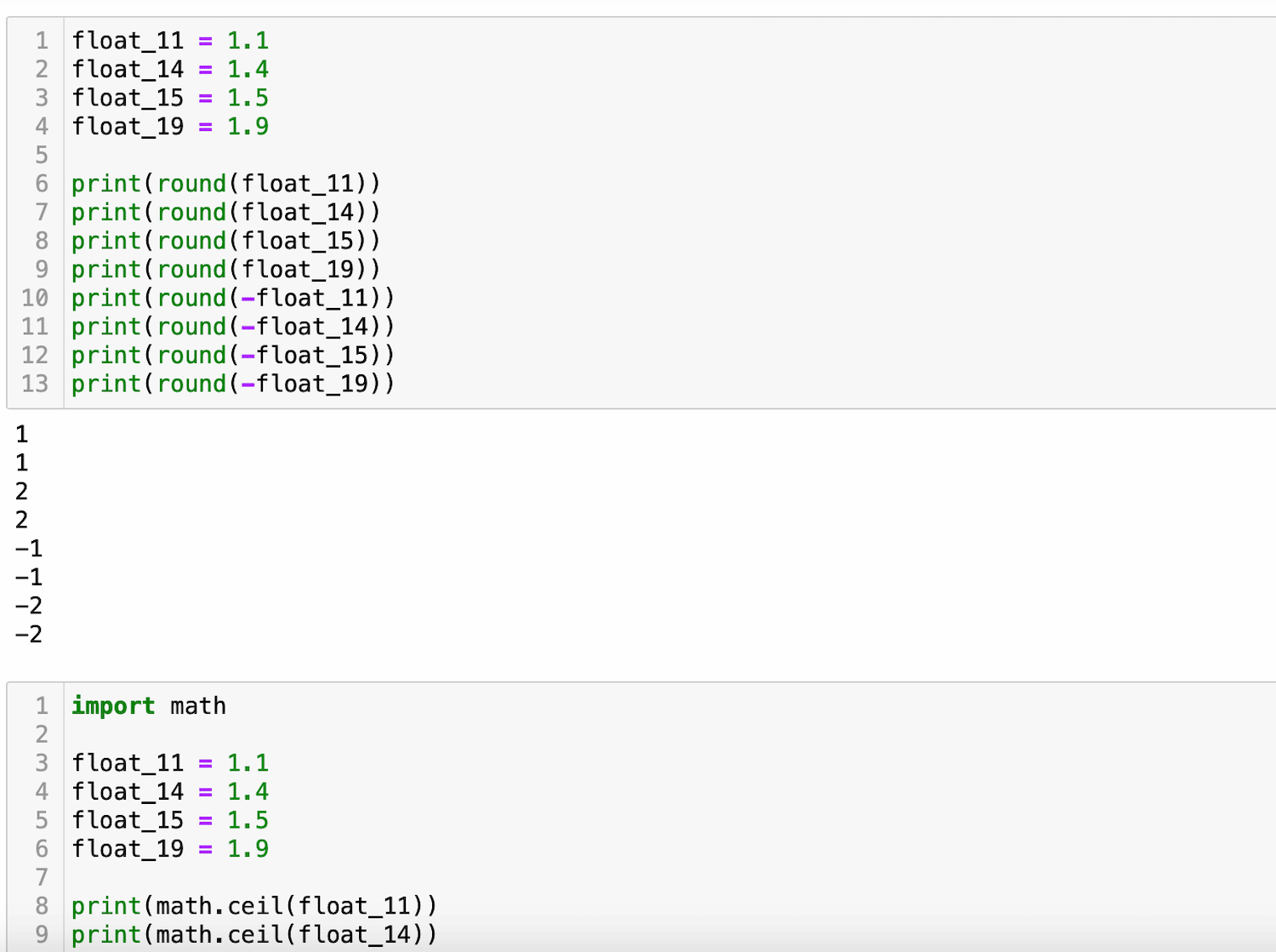 【Python基礎】小数から整数に変更する際の小数点以下の取り扱い（切り捨て、四捨五入、切り上げ、切り下げ） | 3PySci