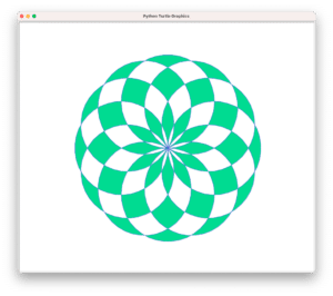 【Turtle】円と塗りつぶしを使って複雑な図形を描く方法[Python] | 3PySci