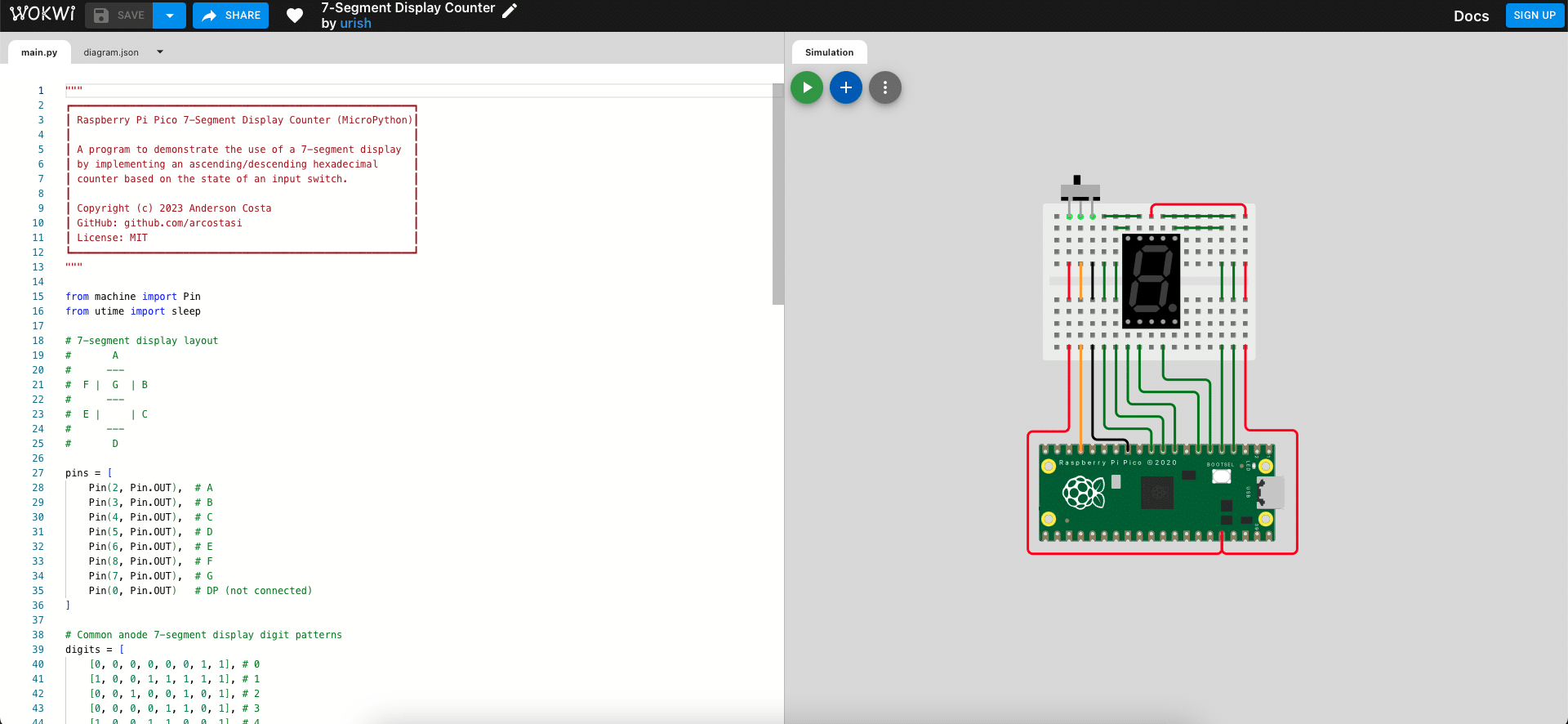 【Micropython】ブラウザでArduinoやESP32、STM32、Raspberry Pi PicoをシミュレートできるWOKWi[Python] | 3PySci